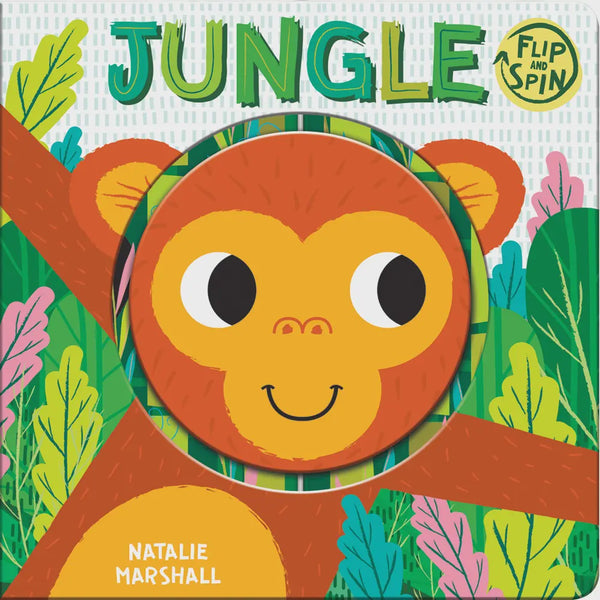 Jungle Flip and Spin Book - The Burlap Buffalo