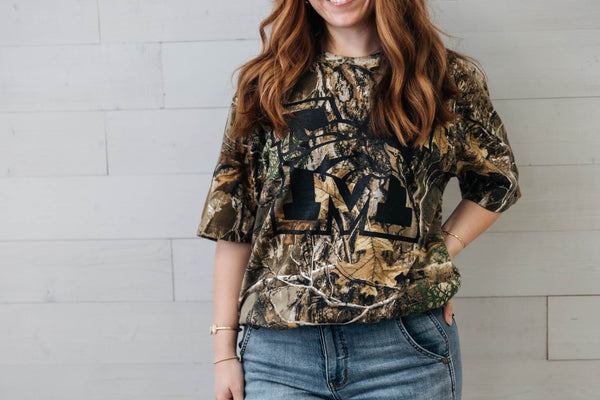 Mustang Camo Realtree Graphic Tee - The Burlap Buffalo