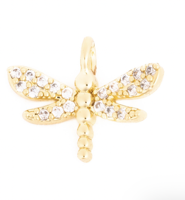 Mary Square Luxe Charm Dragonfly - The Burlap Buffalo