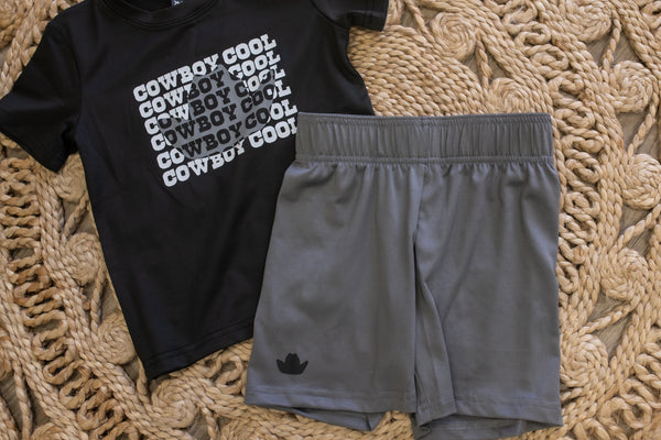 Ranchy Rascals Cowboy Cool Short Set - The Burlap Buffalo